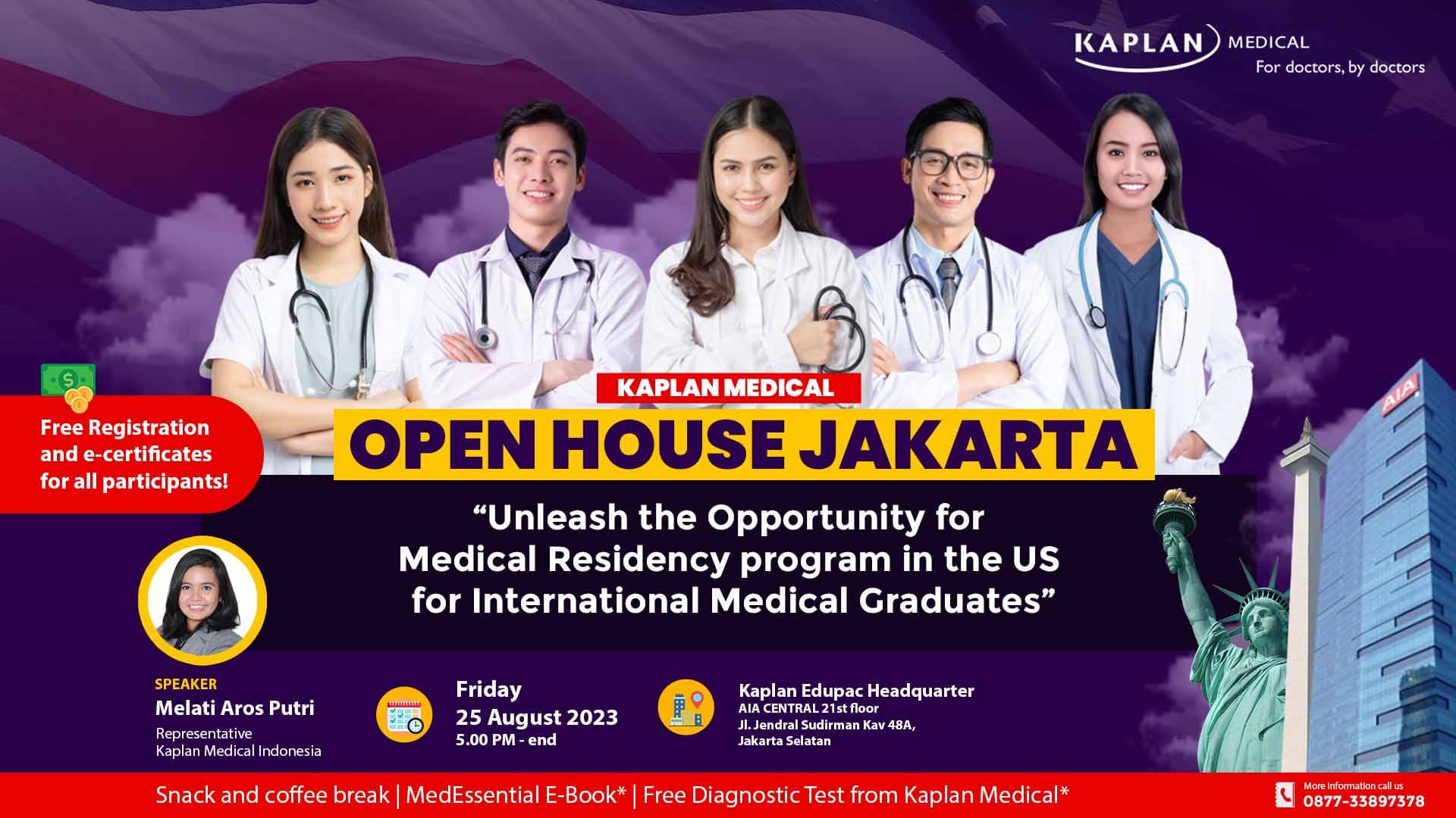 Kaplan Medical Open House Jakarta Agustus 2023 – Edupac Indonesia