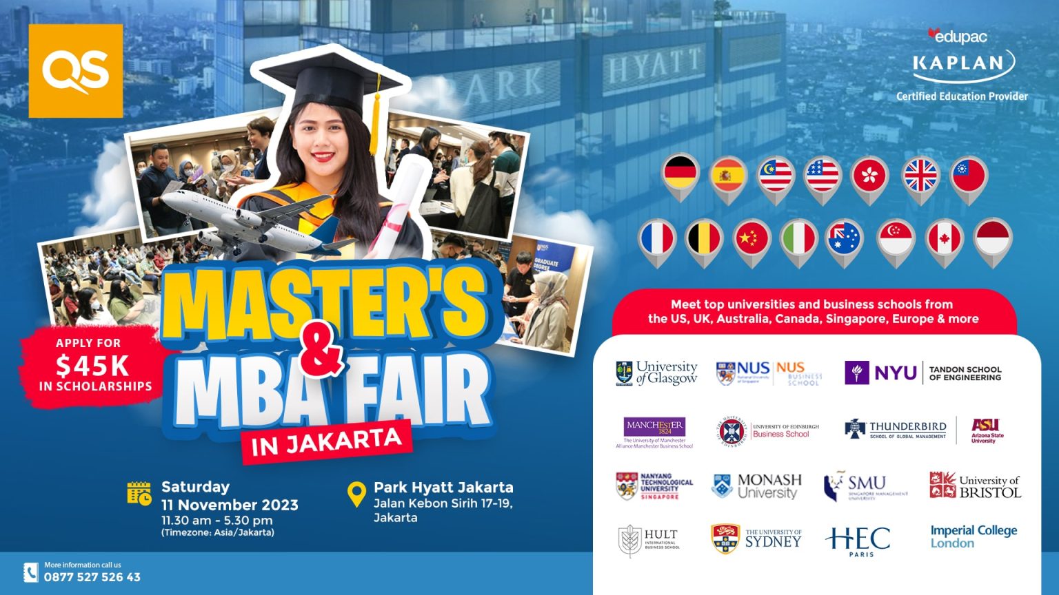 Daftar QS Discover & Connect Master’s and MBA Fair in Jakarta – Kaplan Edupac Indonesia