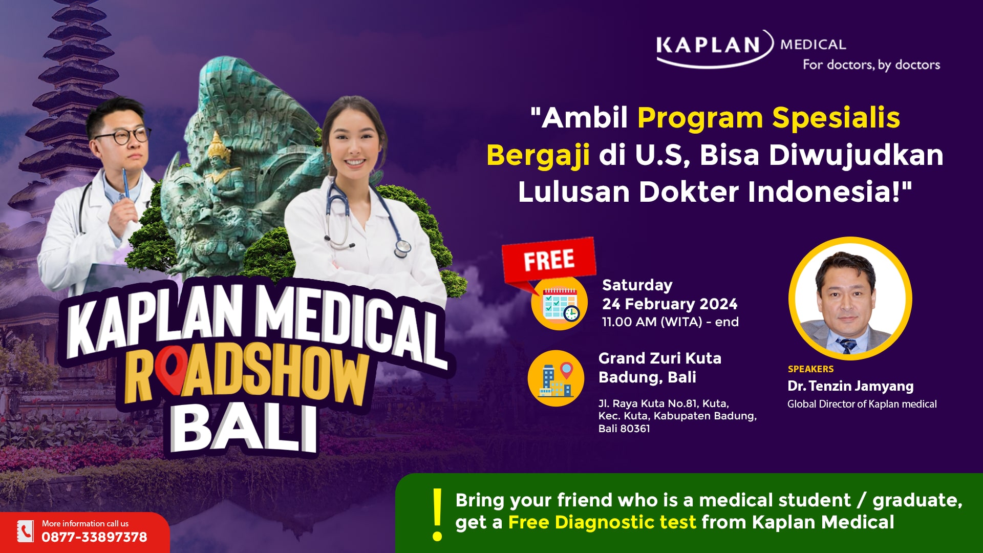 Kaplan Medical Roadshow BALI – Program Spesialis Bergaji di U.S ...