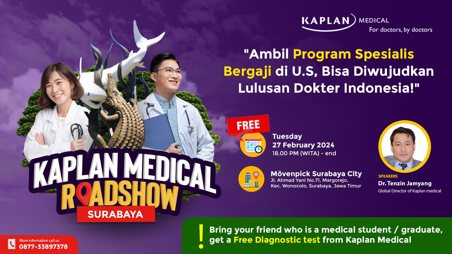 Kaplan Medical Roadshow JAWA TIMUR – Program Spesialis Bergaji di U.S ...
