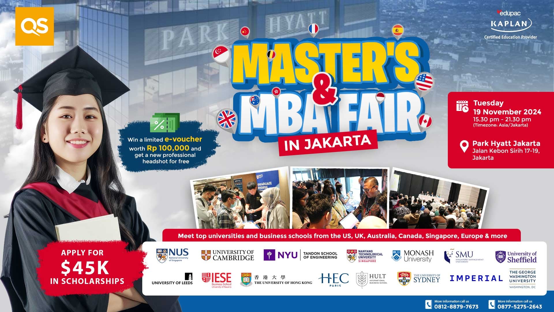 QS Discover Master’s and MBA Fair in Jakarta 2024 – Edupac Indonesia