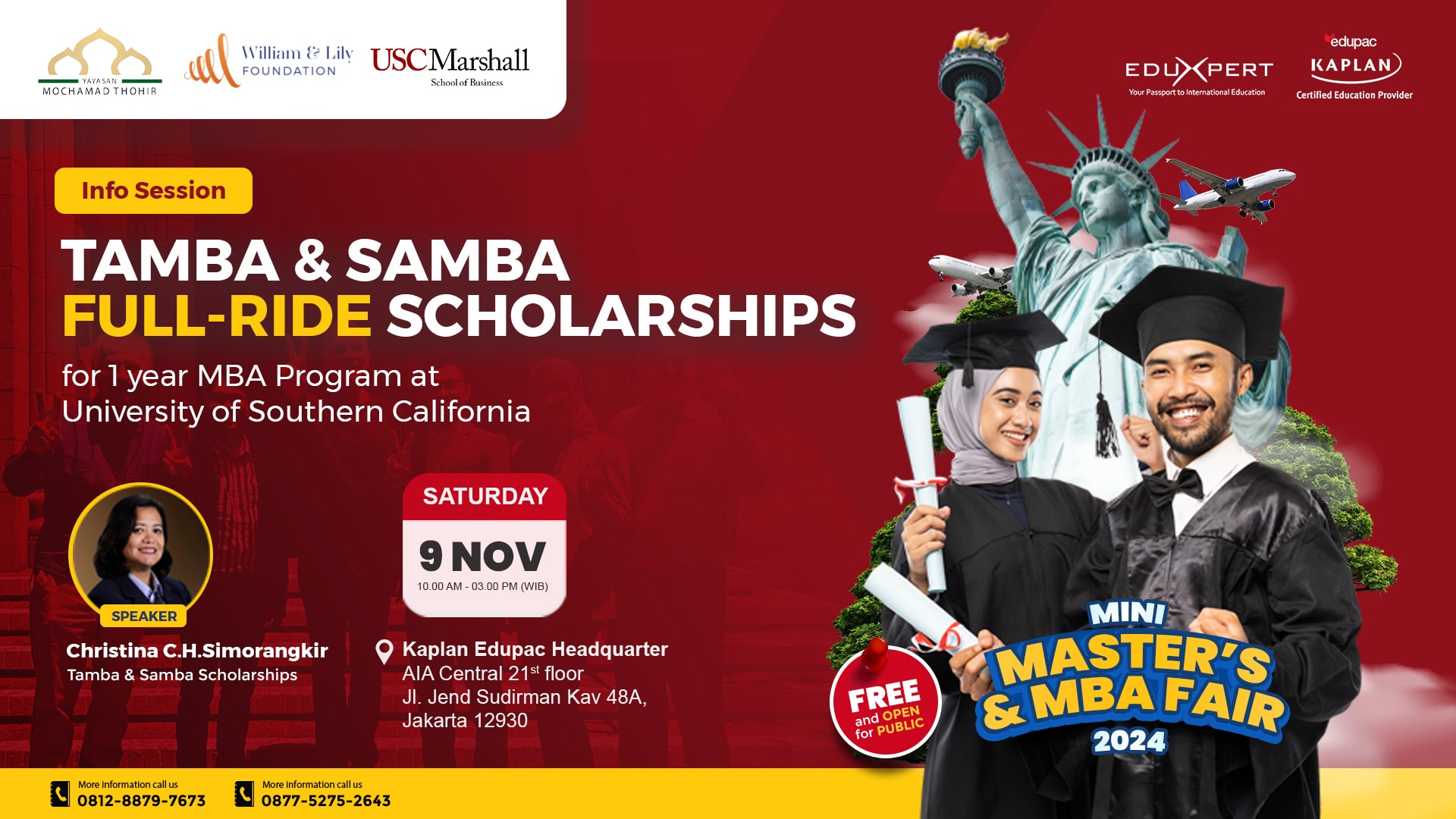 Info Session: Tamba & Samba Full-Ride Scholarships – Edupac Indonesia