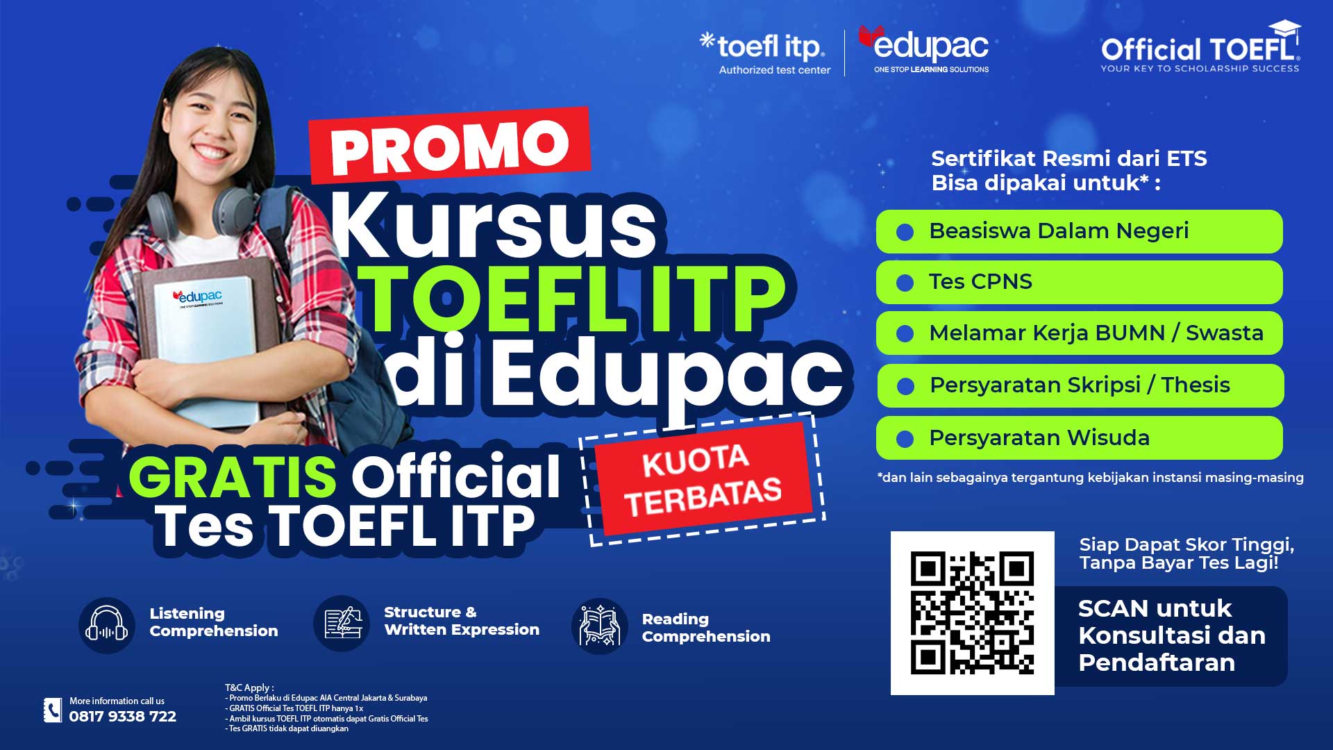 Kursus TOEFL ITP di Edupac Indonesia – Dapatkan Tes Resmi GRATIS ...