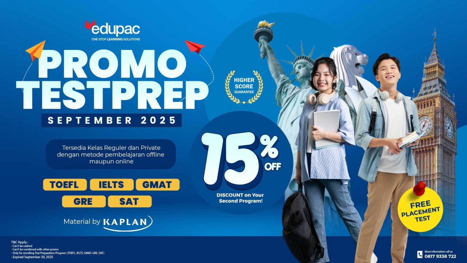 Edupac Indonesia – Kursus Persiapan Ujian KAPLAN untuk TOEFL IBT, IELTS, GMAT, GRE dan juga ...