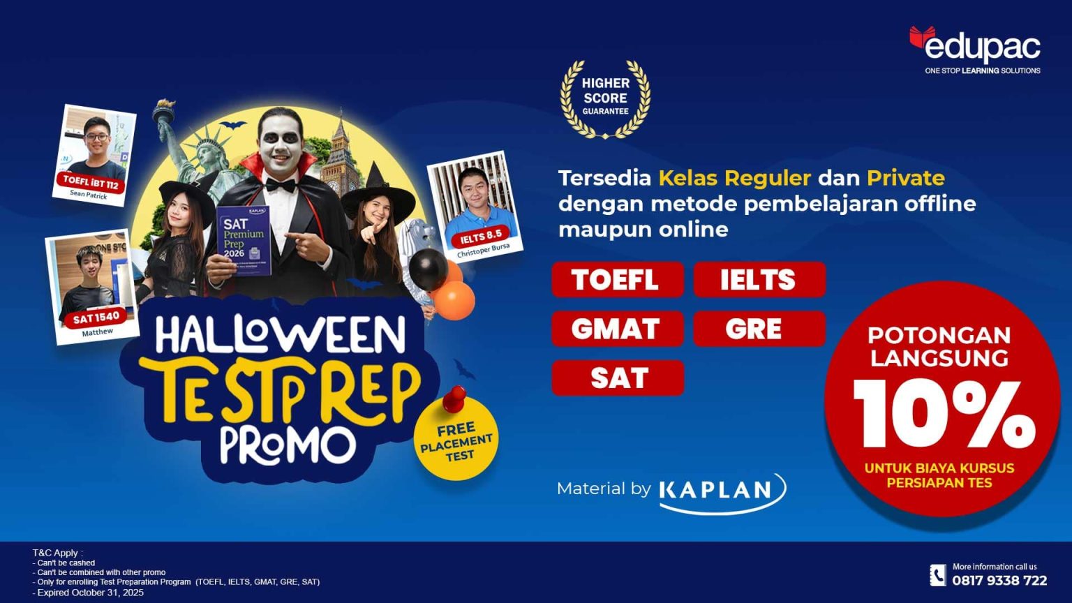 Edupac Indonesia – Kursus Persiapan Ujian KAPLAN untuk TOEFL IBT, IELTS, GMAT, GRE dan juga ...